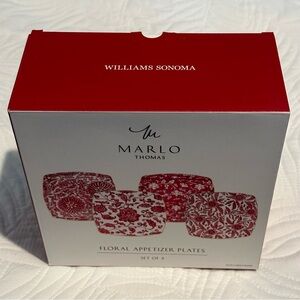 Williams Sonoma | Dining | Williams Sonoma Marlo Thomas Red Floral ...